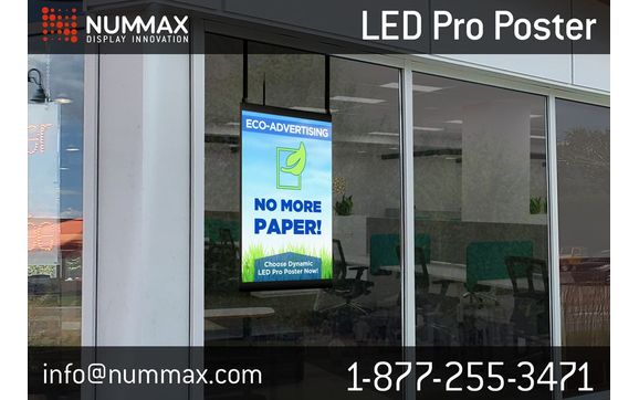LED Pro Poster for shop windows by Nummax in Quebec, QC - Alignable