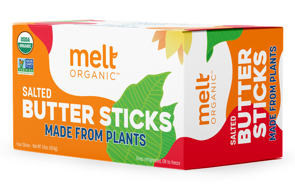 Melt Organic Unsalted Butter Sticks, Made From Plants by Melt Organic ...