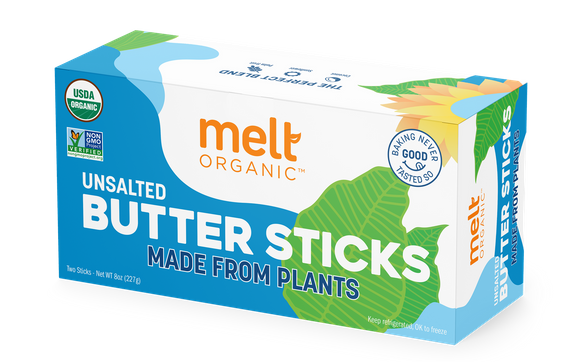 Melt Organic Unsalted Butter Sticks, Made From Plants by Melt Organic ...