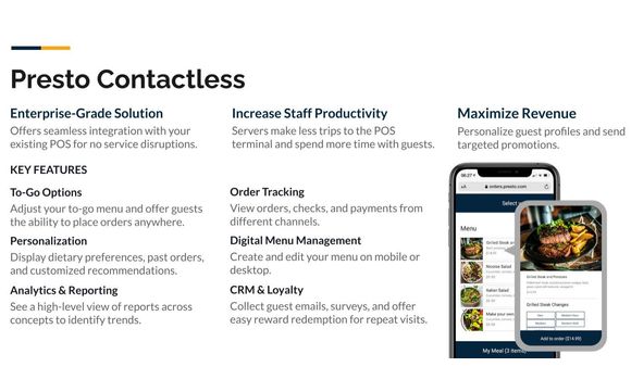 PRESTO QR FEATURES by Presto QR Code and POS in Miami, FL - Alignable