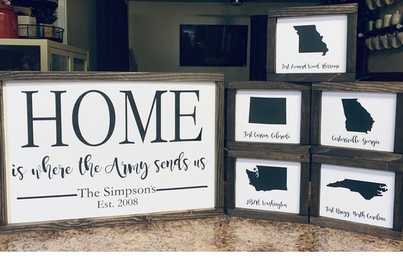 Custom Made Wood Duty Station Signs by Parsons Customs in Columbus, GA ...