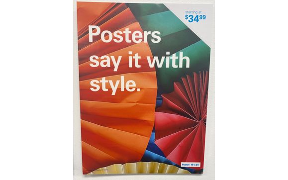 Mounted and Laminated Posters by FedEx Office Inside Walmart in Rowlett ...