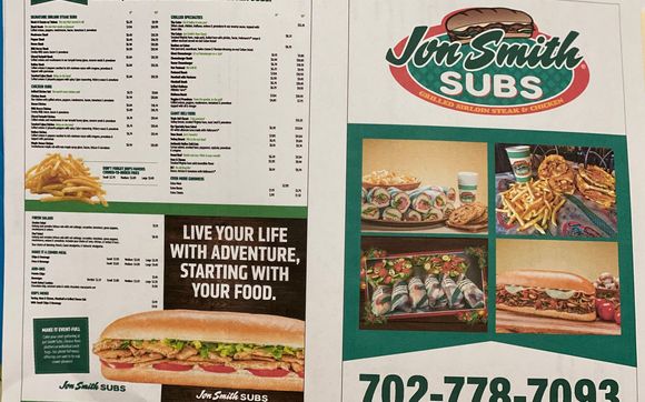 Menu by Jon Smith Subs in Spring Valley, NV - Alignable
