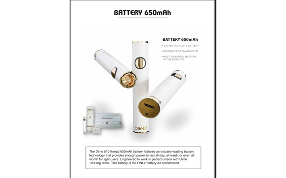 650 MAH Microchip Booster DIME Battery by Dime Industries in Tustin, CA ...