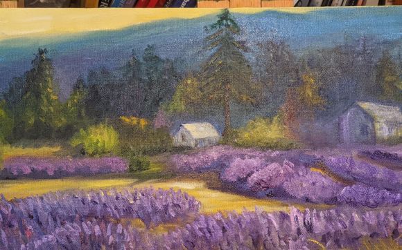 Lavender farm by Original oil paintings by Cynthia Marker in Edmonds ...