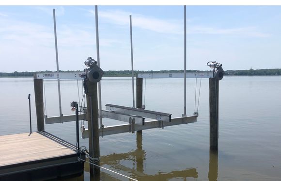 Custom Aluminum Boat Lifts by Shoreline Service & Design, LLC in ...
