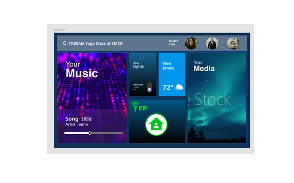 Smart monitor UI design for security system by Design by Michelle ...