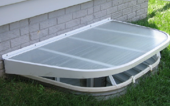 Standard White SunWolf Window well cover by SunWolf Window Well Covers ...