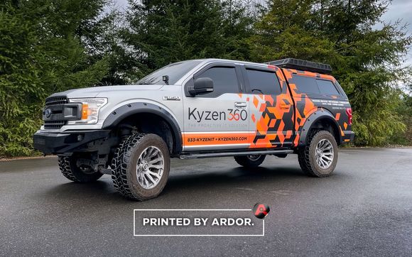 Half Vinyl Wrap on Ford F-150 by Ardor Printing in Snohomish, WA ...