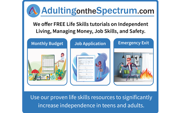 Life Skills Resources for Teens and Adults with Autism by Adulting Life ...