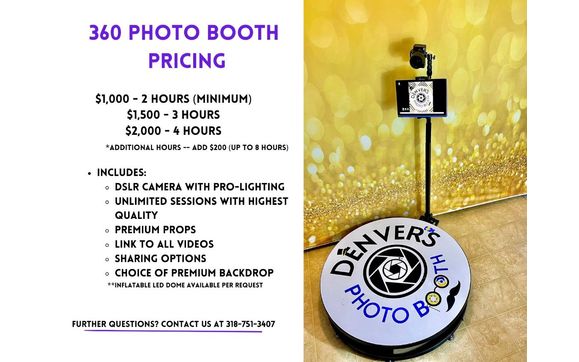 360 Photo Booth Pricing by Denver's Photo Booth in Denver, CO - Alignable
