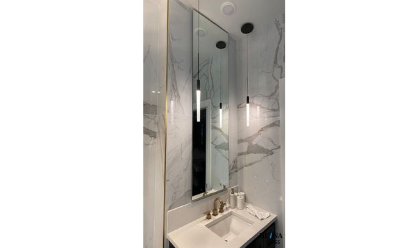 Cabinets glass and backsplash mirror. by Bena Glass, LLC. in Spring, TX ...