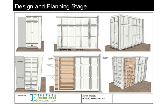 Custom Cabinet Design by Topanga Engineering Design and Construction in ...