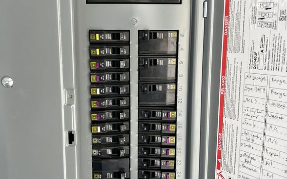 Existing meter and exposed service conductors by Pioneer Electrical in ...