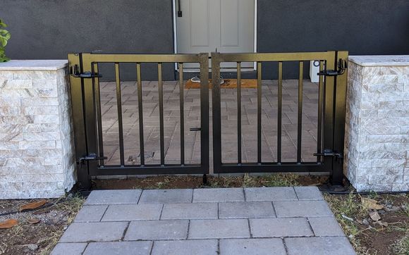 New Front Entry Gate Fabrication by Renovate Your Gate in Phoenix, AZ ...