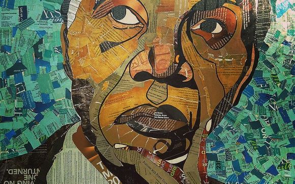 Nelson Mandela | Collage art by mothusi sejakgomo artistry in Atlanta, GA - Alignable