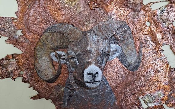 Copper ram by Marsha Thomas, Splash of Copper in Gold Canyon, AZ ...