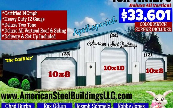 48x40x12/9 All Vertical Metal Building by American Steel Buildings LLC ...