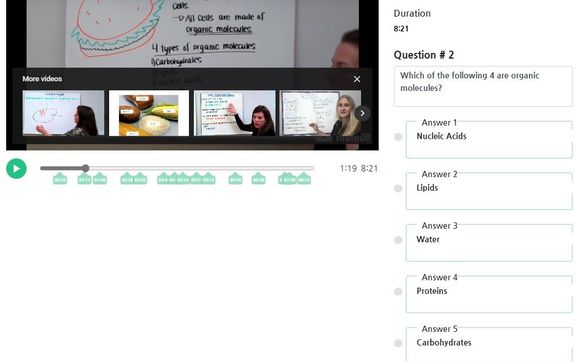 Targeted science videos with embedded Multiple-Choice Questions by ...