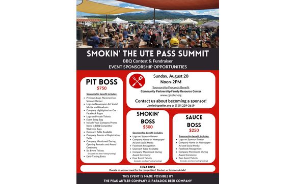 Sponsors for the 2023 Smokin' the Ute Pass Summit - BBQ Contest ...