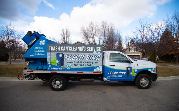 Pressure washing residual trash bins by Fresh Bins in Eagle, ID - Alignable
