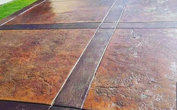 Acid Stain Driveway by Robles Concrete Design LLC in Burlingame, CA ...