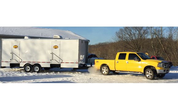 Self Contained Restroom Trailer with Heat and Air by Haas Portable ...