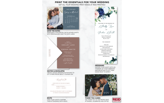 Custom Wedding Invitations by Reid Printing in Edmond, OK - Alignable