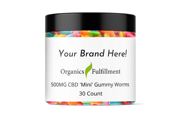 500mg CBD Mini Gummy Worms by Organics Fulfillment in Oldsmar, FL ...
