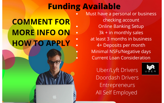 Funding for Gig Workers, Self Employment and Uber and Lyft Drivers by ...