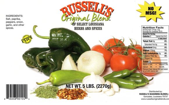 Russell's Original Blend of Select Louisiana Herbs And Spices by ...