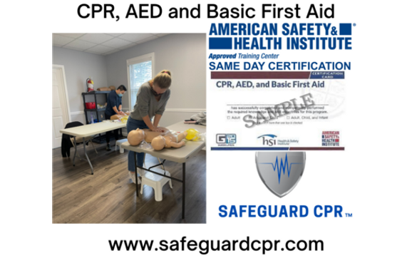 CPR, AED, and Basic First Aid by Safeguard CPR in Alpharetta, GA ...