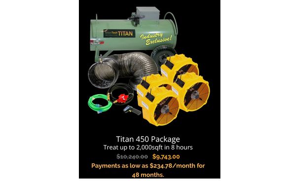 Titan Heater Equipment for non-toxic Pest Control & Restoration ...