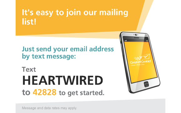 Join our mailing list by text (or create your own) by HeartWired ...
