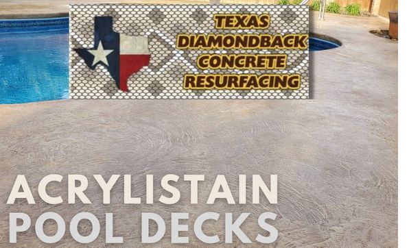 Acrylistain Pool Deck Coatings by Texas Diamondback Concrete ...