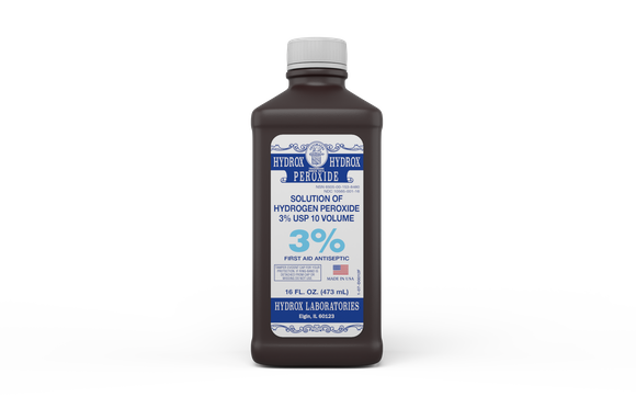 Hydrogen Peroxide 3% USP by Hydrox Laboratories in Elgin, IL - Alignable