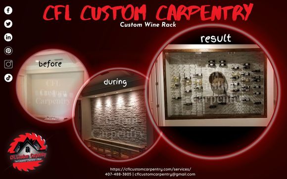 Custom Wine Rack by CFL Custom Carpentry in Orlando, FL - Alignable Custom Wine Rack by CFL Custom Carpentry in Orlando, FL - Alignable