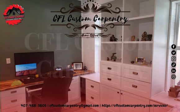 Custom Home Office by CFL Custom Carpentry in Orlando, FL - Alignable