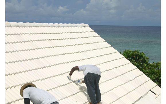 Halfway Through the Week and Halfway Through this Tile Roof Coating ...
