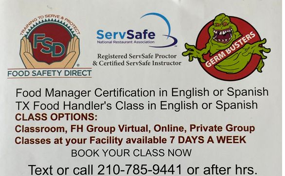 ServSafe Food Managers Class by Food Safety Direct in San Antonio, TX - Alignable