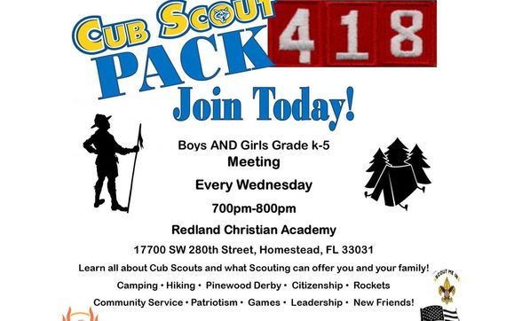 Cub Scout Pack 418 - Homestead! by Boy Scout Troop 418 in Homestead, FL ...