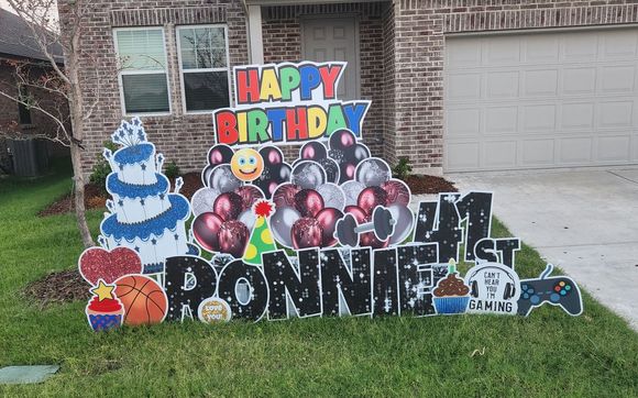 Celebration Yard Cards by Yard Card Queen Farmersville in Farmersville ...