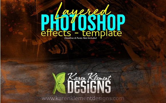 Creating Layered Photoshop Templates by Karen Klement Designs in ...