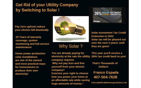 Residential Solar Energy Services by Affordable Energy Solution-Solar ...