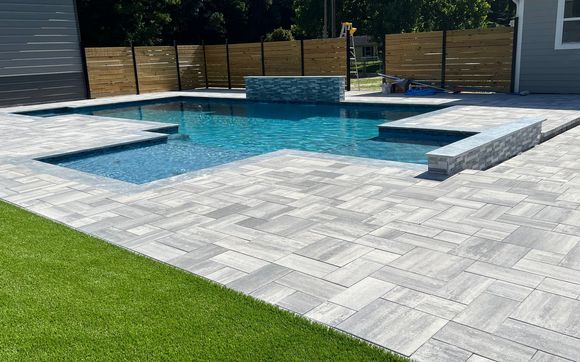 Concrete and Fiberglass In-Ground Pool Design & Concrete Pool ...