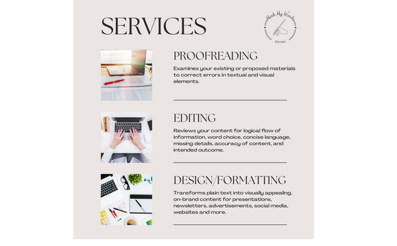 Proofreading, Editing, Formatting & Design by Mark My Words Editing ...