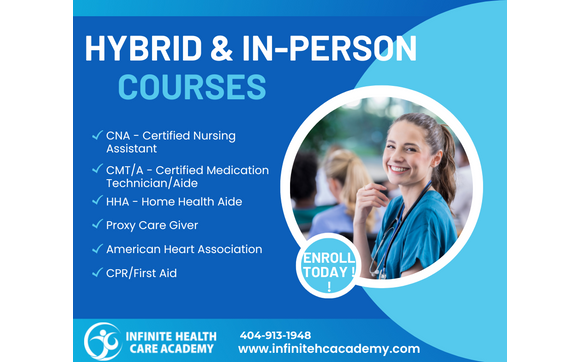 Trainings by Infinite Health Care Academy in Midway Area - Alignable