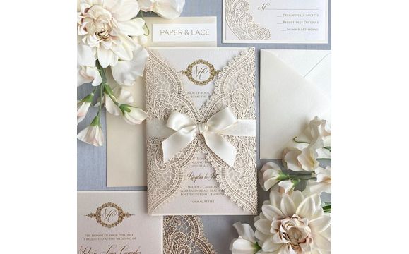 Custom Wedding Invitations by Opulent Soirée Studio Designs in ...