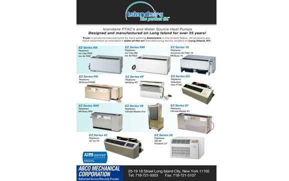 Islandaire AC Units by ABCO Mechanical Corporation in New York, NY ...