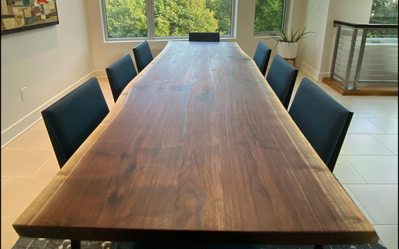 Live Edge Walnut Dining Table by Van Werden Designs in West Des Moines ...
